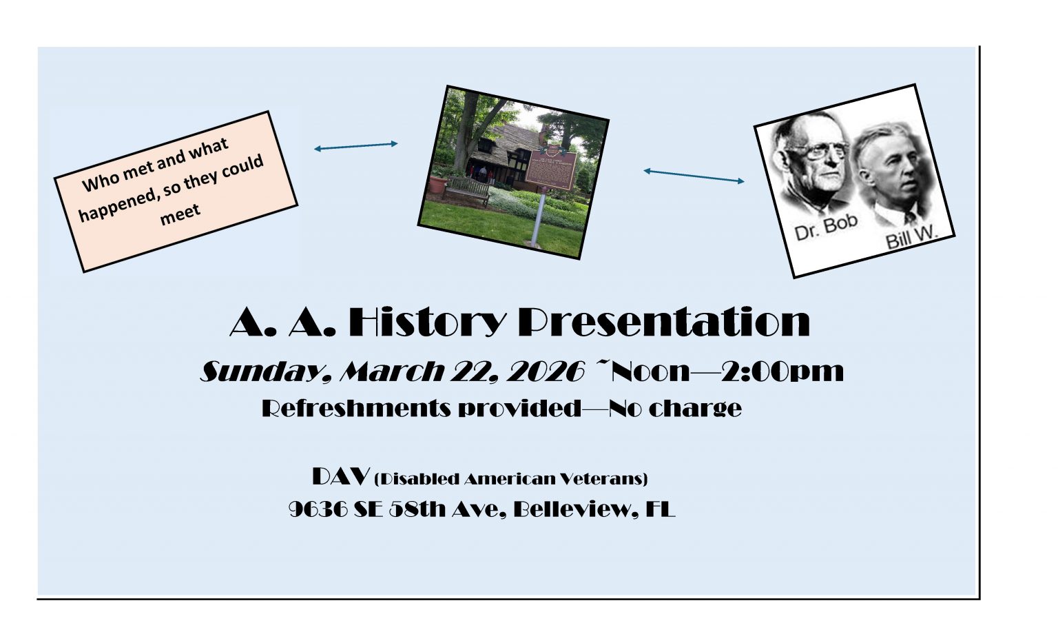 AA History Presentation March 22nd – AA District 17 – Area 14